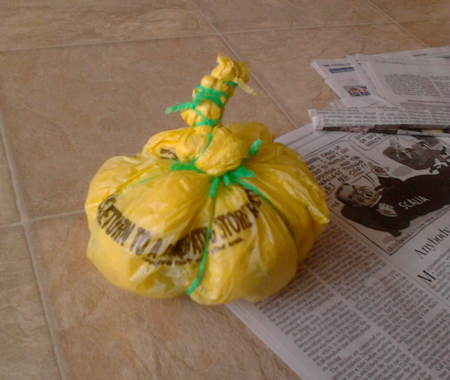 In All Faithfulness: Fall DIY: Paper mache pumpkin tutorial