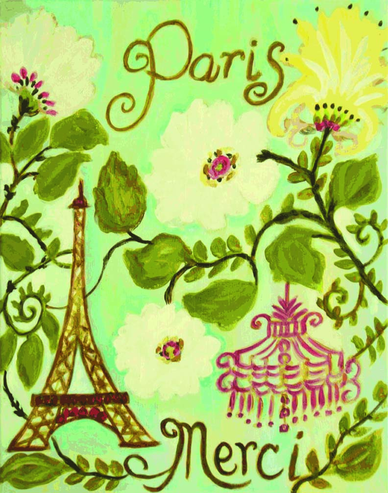 .: New French Paris Collage Prints