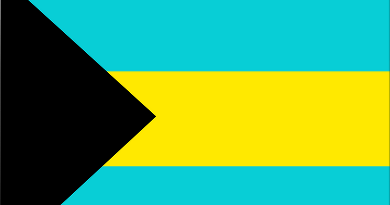La bandera de las Bahamas