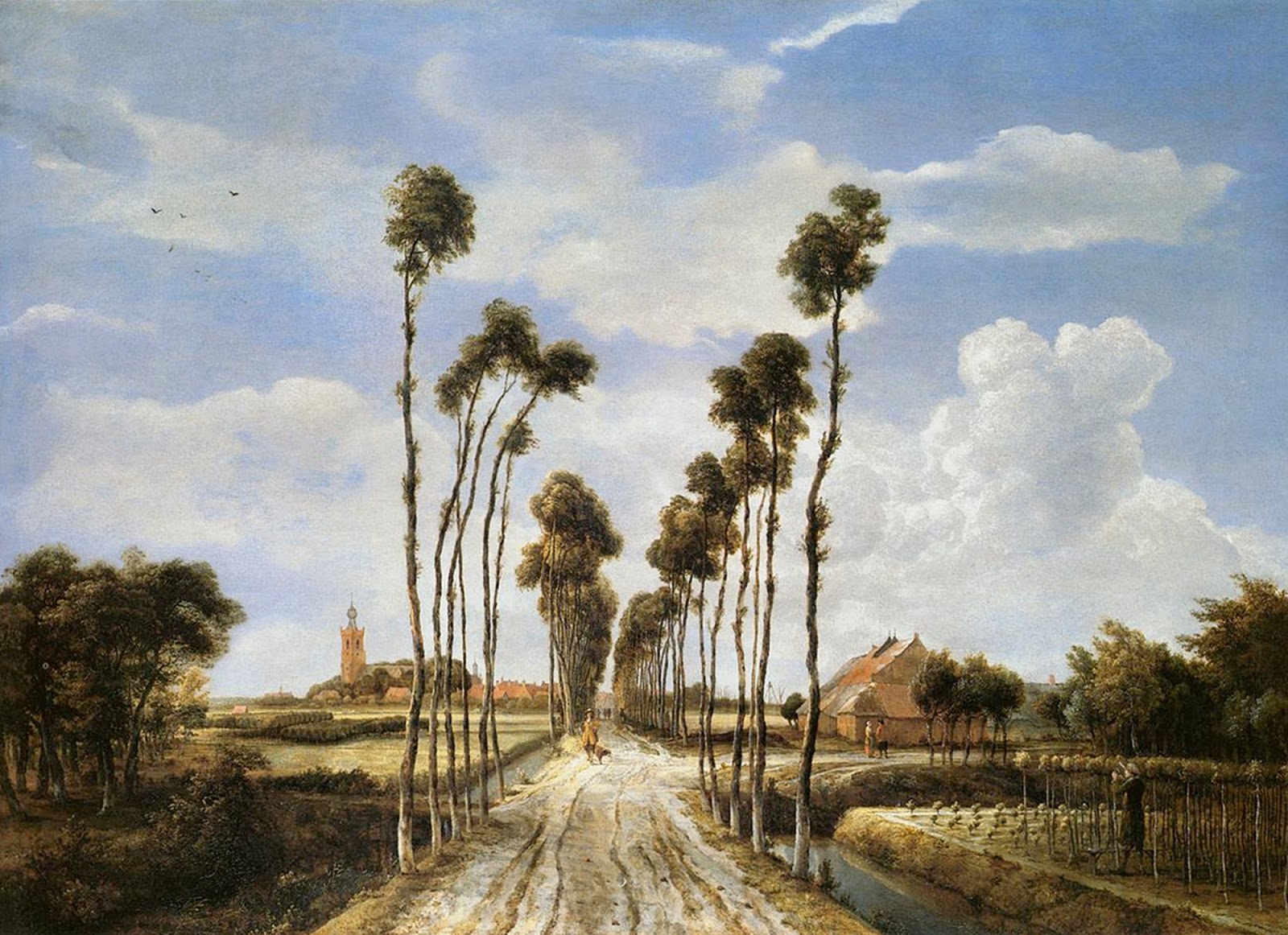 Enjoy some Damn Fine Art : Meindert Hobbema. The Avenue at Middelharnis ...