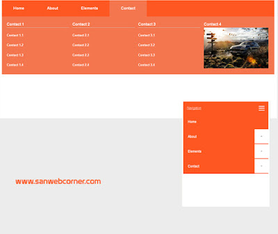 Responsive Mega Menu using css and Jquery
