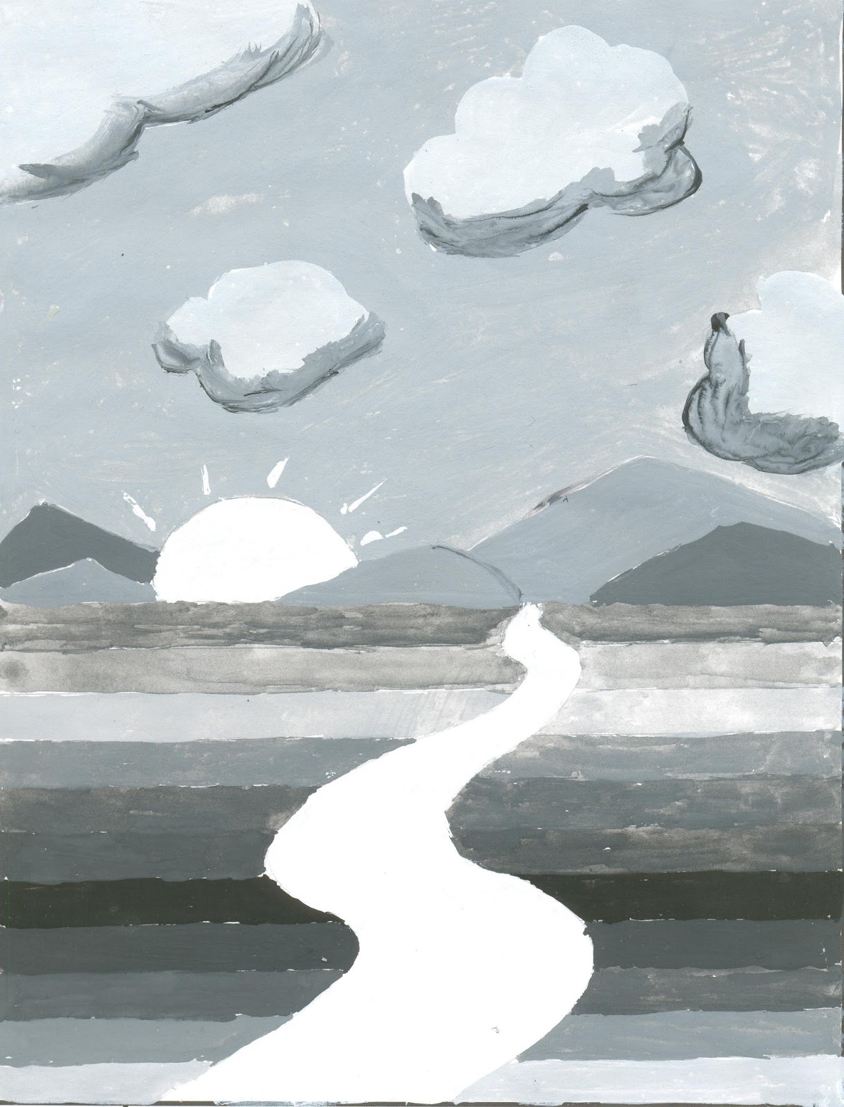 EL DIBUJO SIRVE PARA TODO: Composiciones con gamas acromáticas. 1º y 2º ...