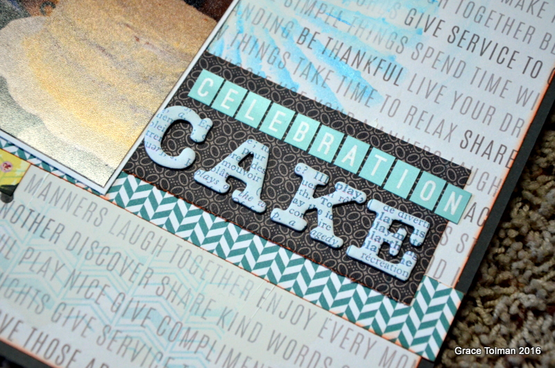 In my shoes: "Celebration Cake" layout