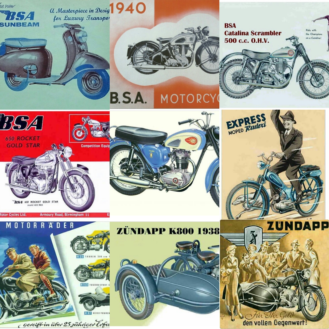Barang Tuwo: Poster motor antik repro
