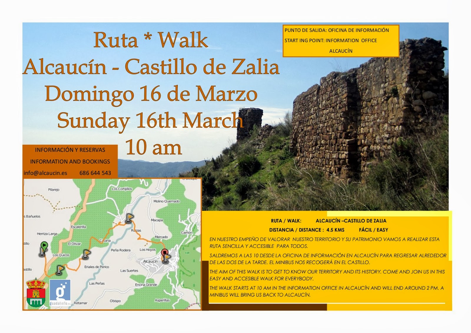 GUADALINFO ALCAUCÍN: Ruta Alcaucín-Castillo de Zalia / Walking Route ...