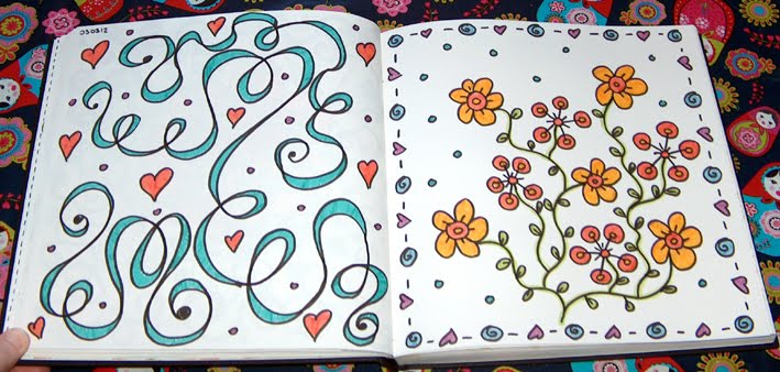 Caatje's Artsy Stuff: Things to do with a sketchbook