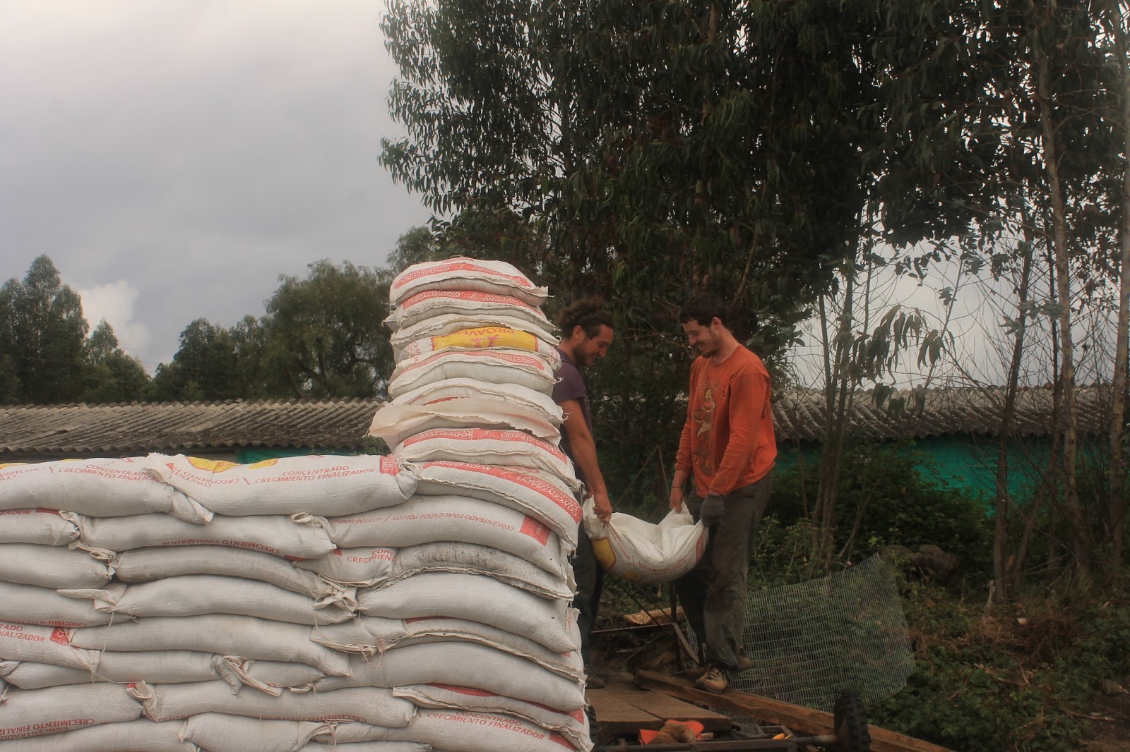 Wheelingit South America: How to build a sack house