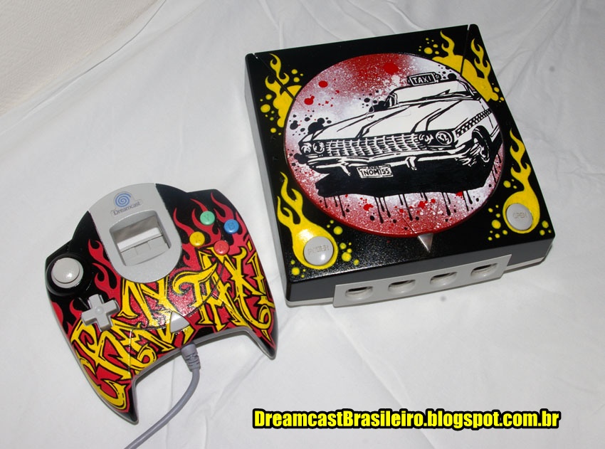 Dreamcast Brasil: Dreamcast Customizado: Crazy Taxi