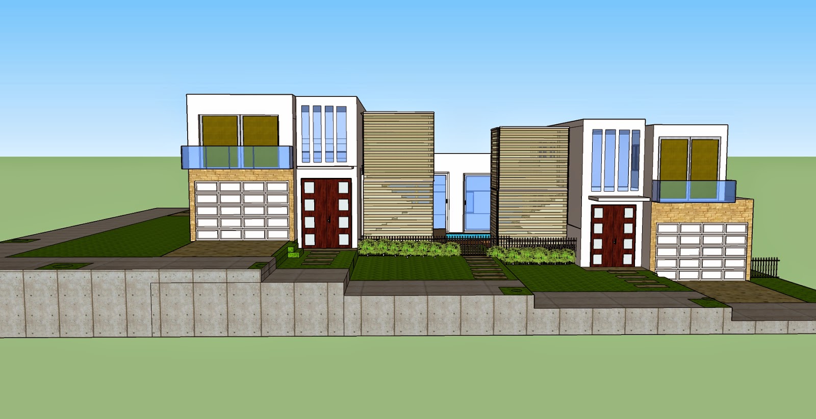 Arquitectura - Universidad Del Norte: PLANOS CASA BIFAMILIAR