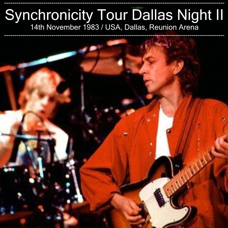 THE POLICE una leyenda viva: "Synchronicity Tour Dallas Night" 1983-11-14