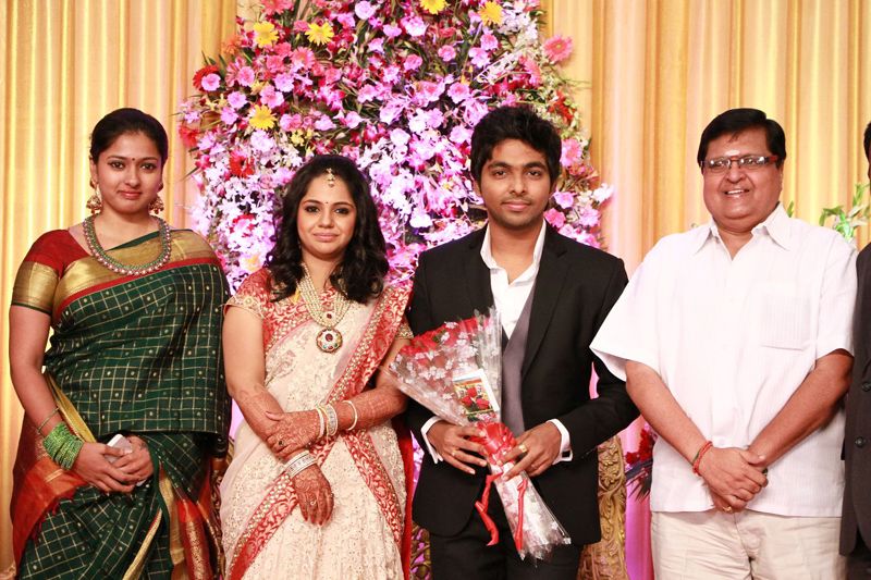GV Prakash Saindhavi Wedding Reception Photos Gallery