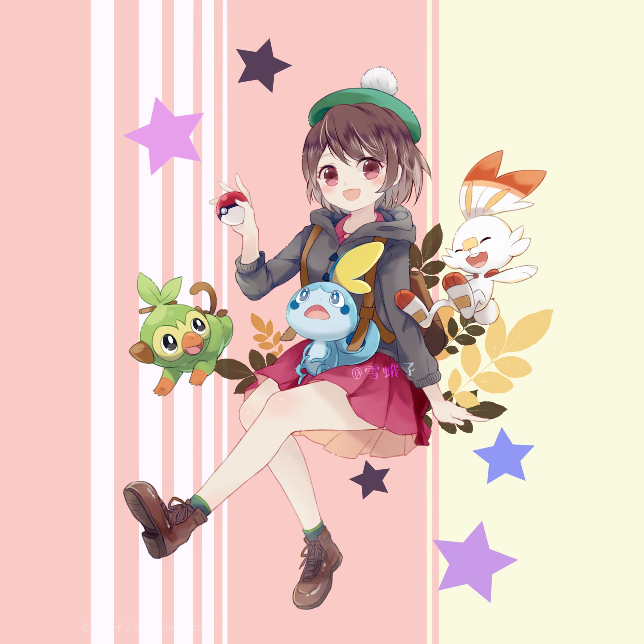 Sobble, Grookey, Scorbunny, Pokemon Sword and Shield, Female, Pokemon ...
