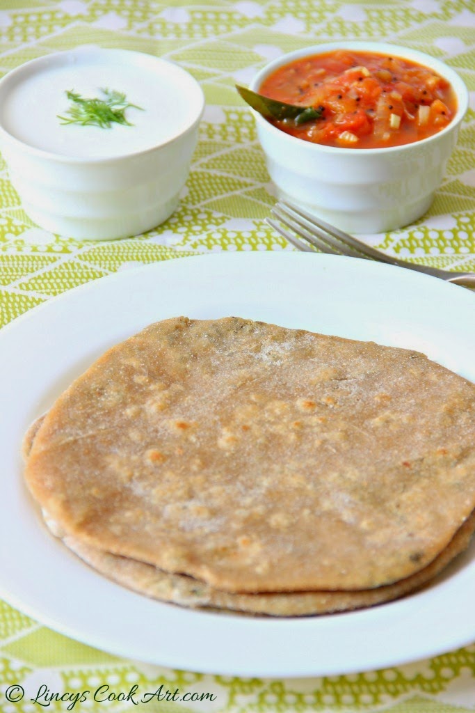 Beansprouts Paratha ~ Lincy's Cook Art