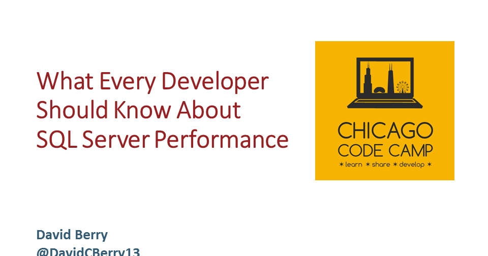 Building Better Software: Chicago Code Camp Slides and Resources