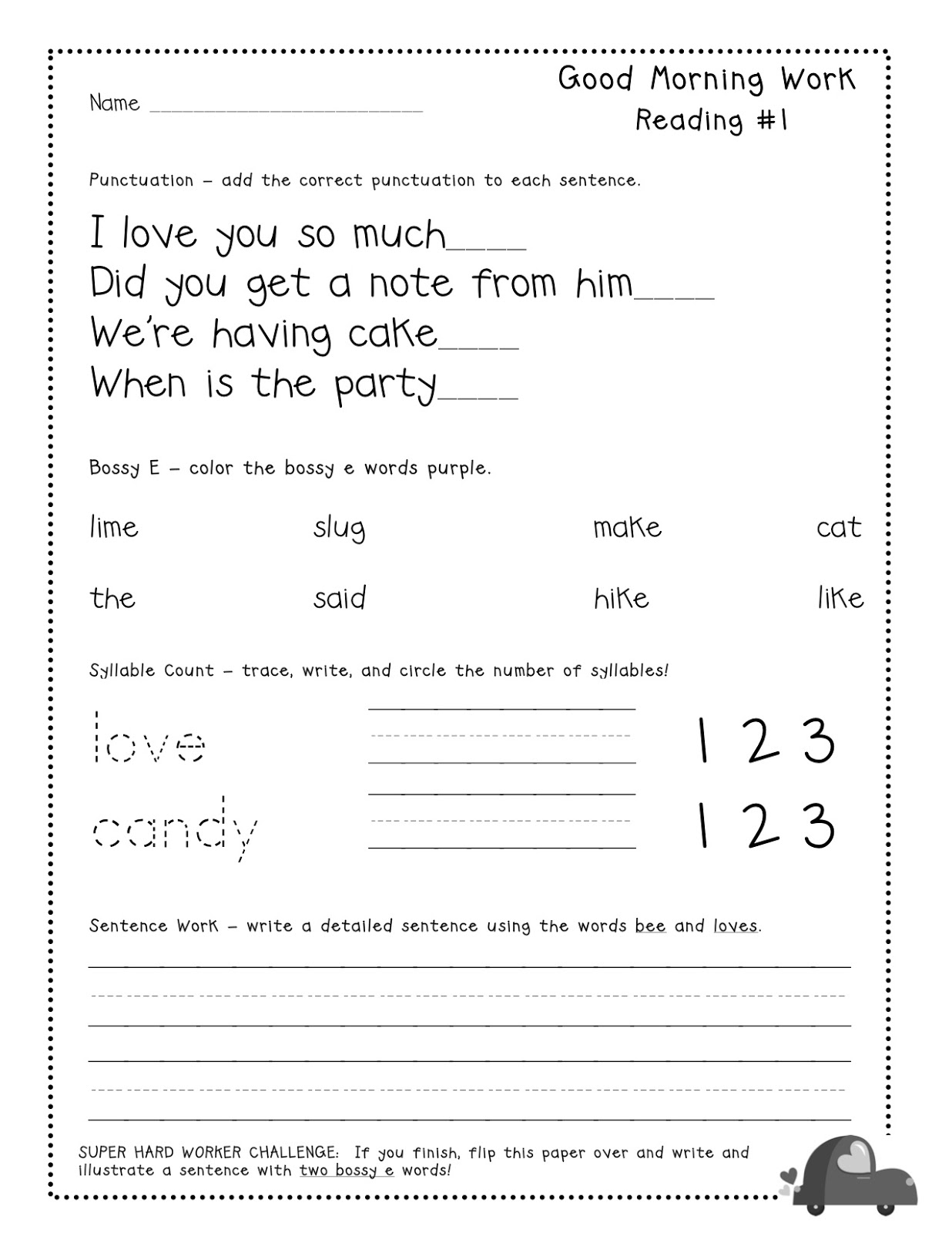 LINKING UP WITH LOVE + GOOD MORNING WORK - Teacher Idea Factory