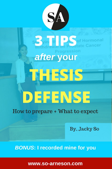 10 TIPS FOR YOUR THESIS DEFENSE: How to prepare + What to expect - SO ...