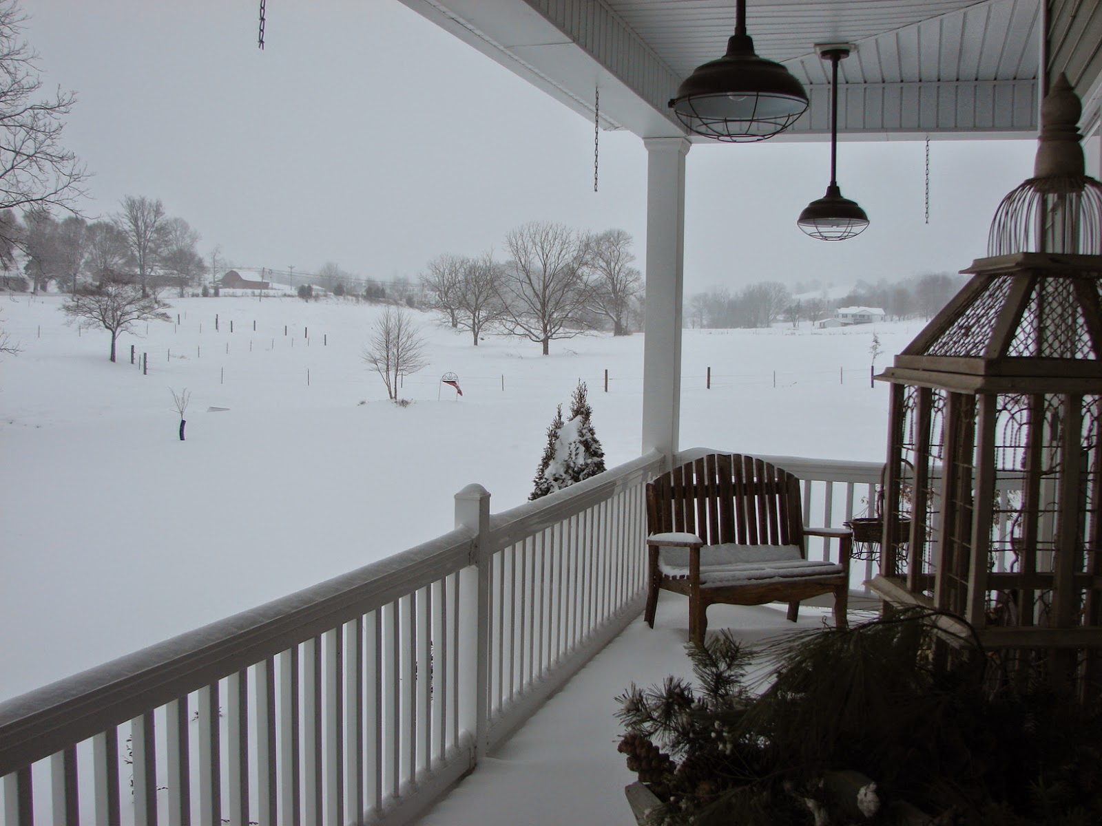 Cobblestone Farms: Snow = furniture "switch-a-roo"...