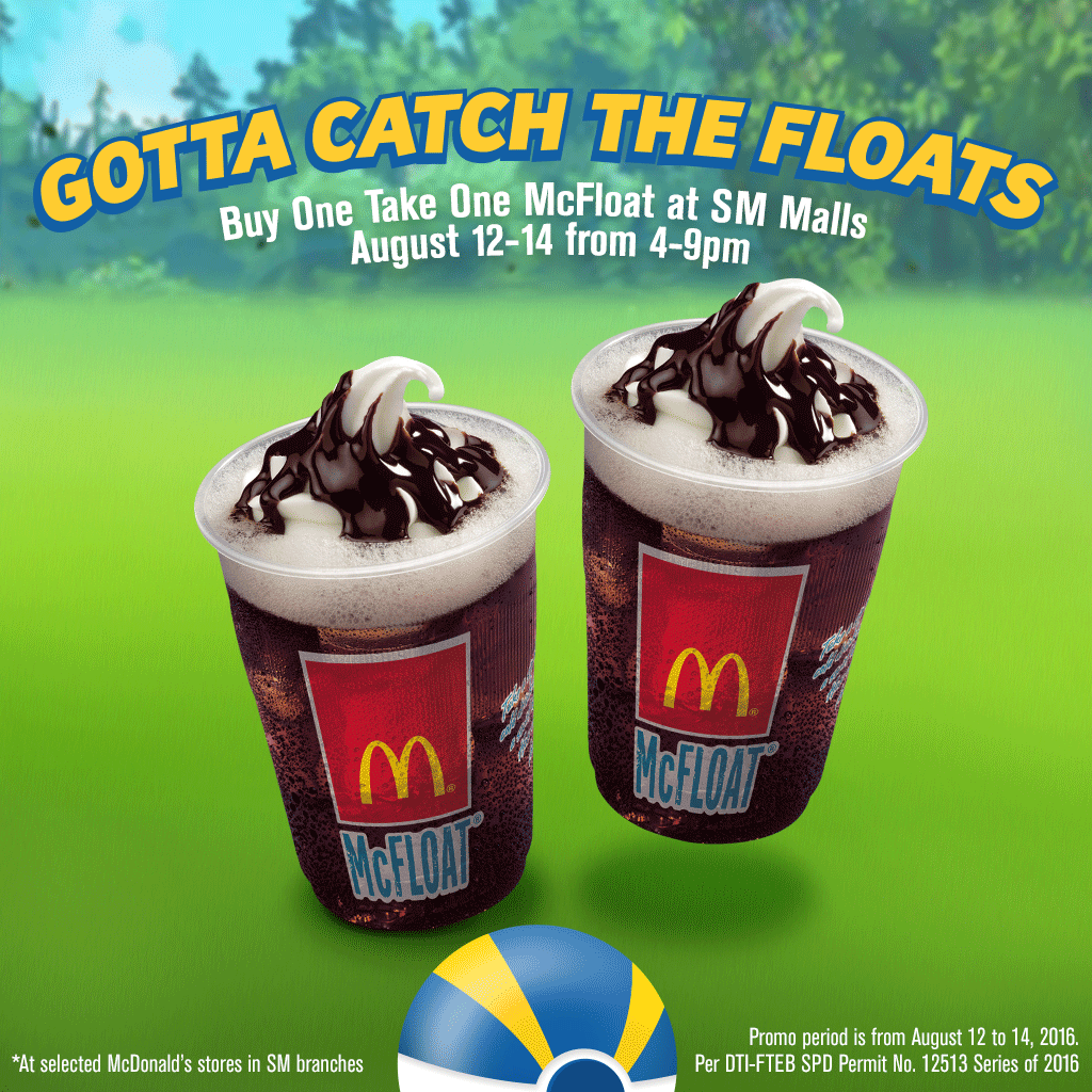 The Daily Talks: Buy 1 Take 1 McFloat at SM Malls - August 12 - 14, 2016