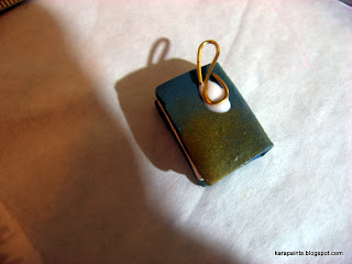 Kara Paints: Polymer Clay Book Pin Tutorial