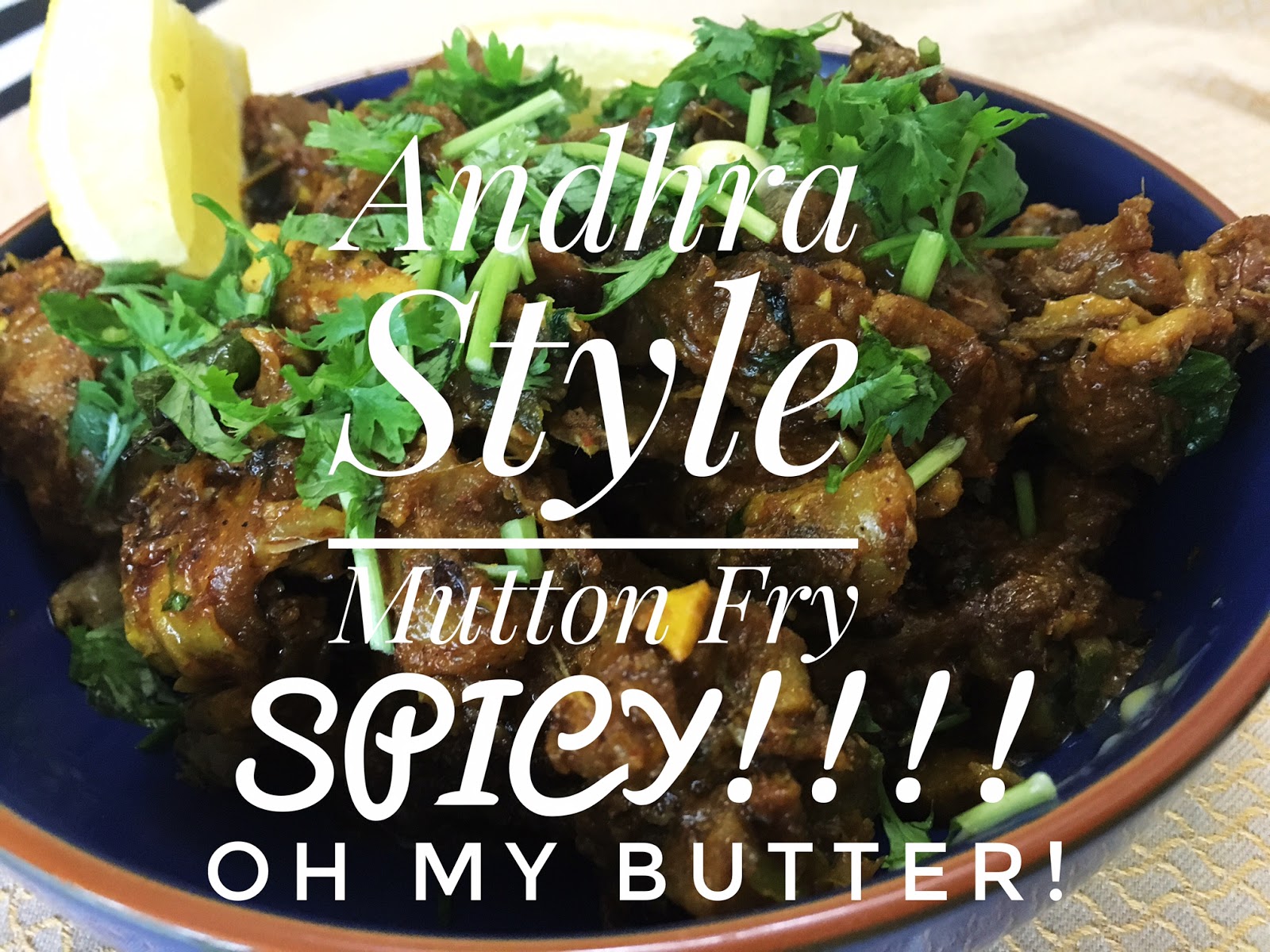 Andhra Style Mutton Fry Recipe
