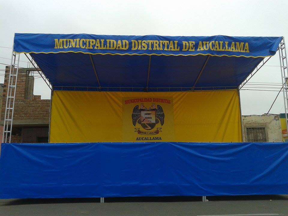 Muni Aucallama: COMUNA AUCALLAMINA ESTRENA NUEVO ESTRADO Y TOLDOS EN SU ...