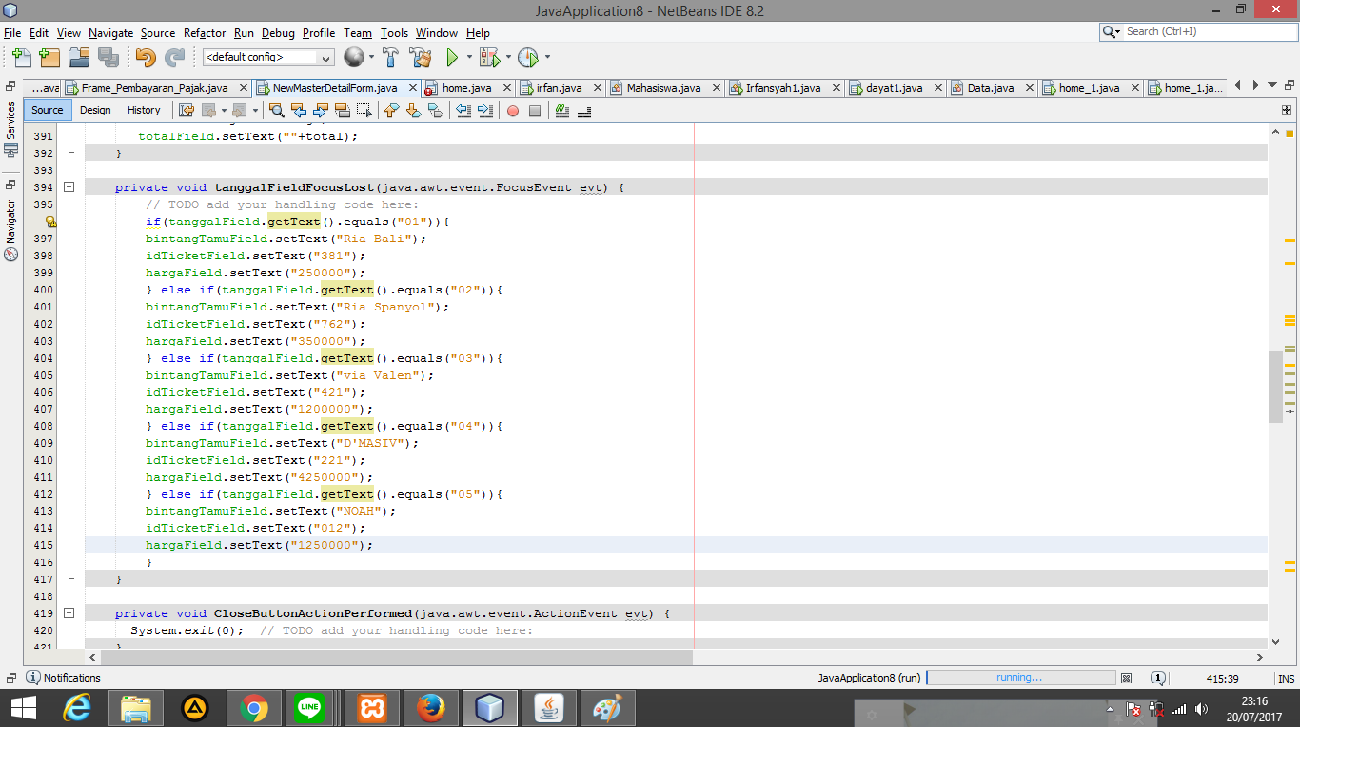 Membuat Database menggunakan XAMPP dan Netbeans