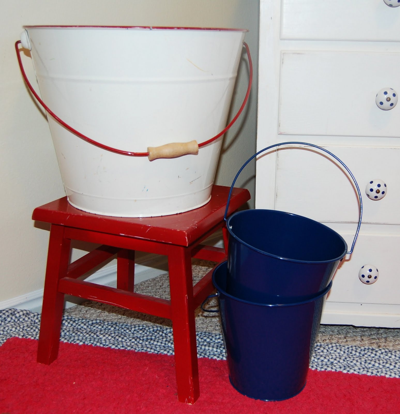 Nest. Nesting. Nested.: Pottery Barn Kids Inspired Buckets