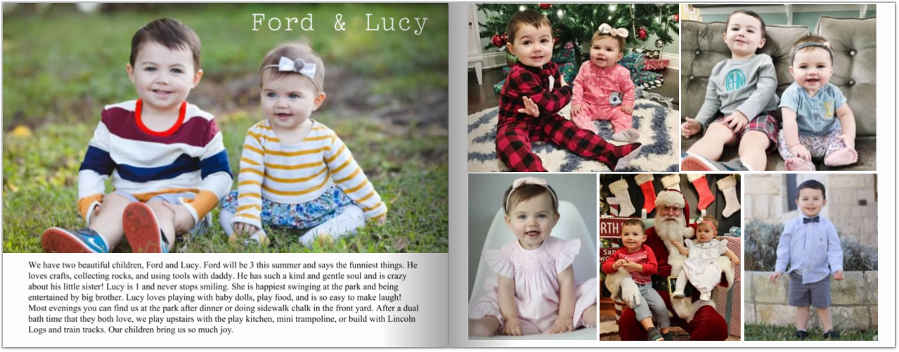 The Chronicles of Ruthie Hart: Our Adoption Family Profile Book