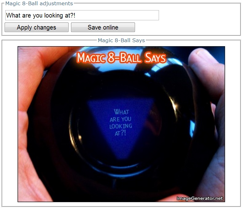 Magic 8-Ball image generator Add text illustrate a joke or create a ...