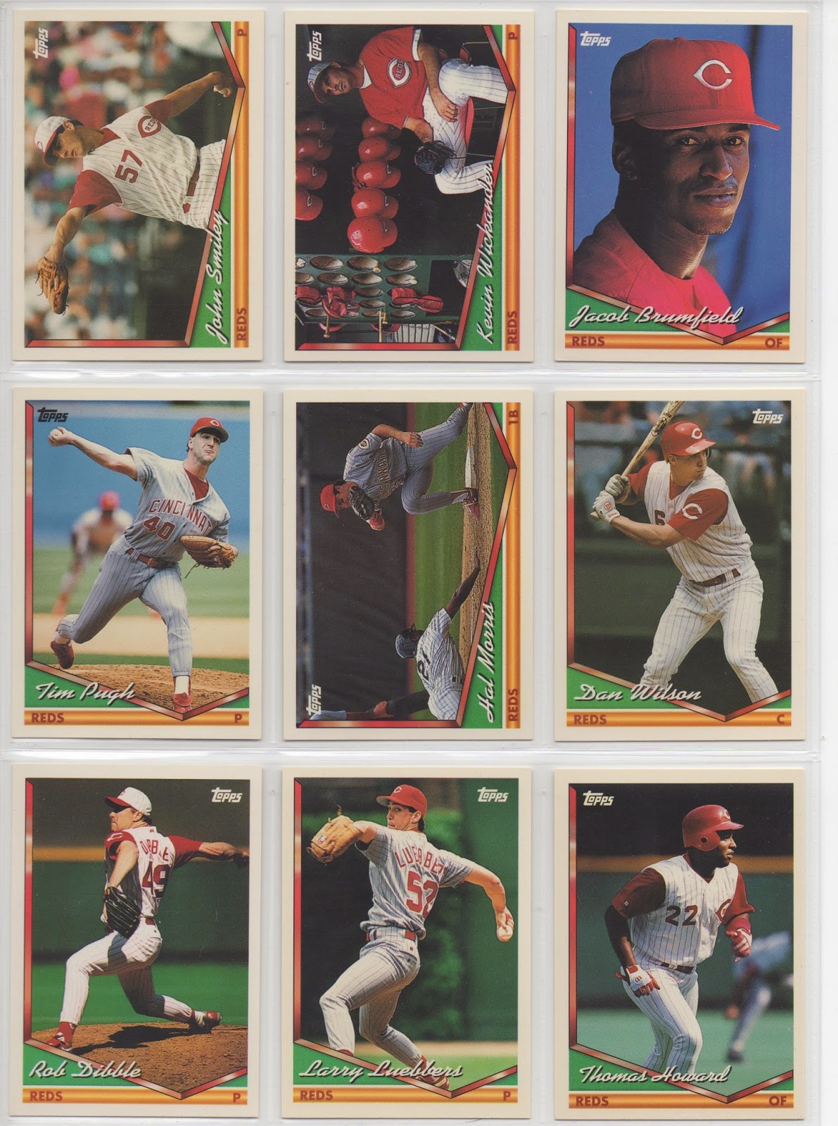 Cincinnati Reds Baseball Card Collector: 1994 Topps Cincinnati Reds ...