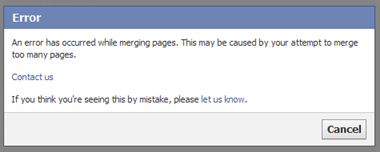 Merge Facebook Pages With Errors - Solution To Remove Error ~ Tny Tricks