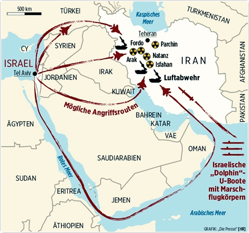 វិទ្យាសាស្រ្តយោធាកម្ពុជា: Iran Defense Bases Map