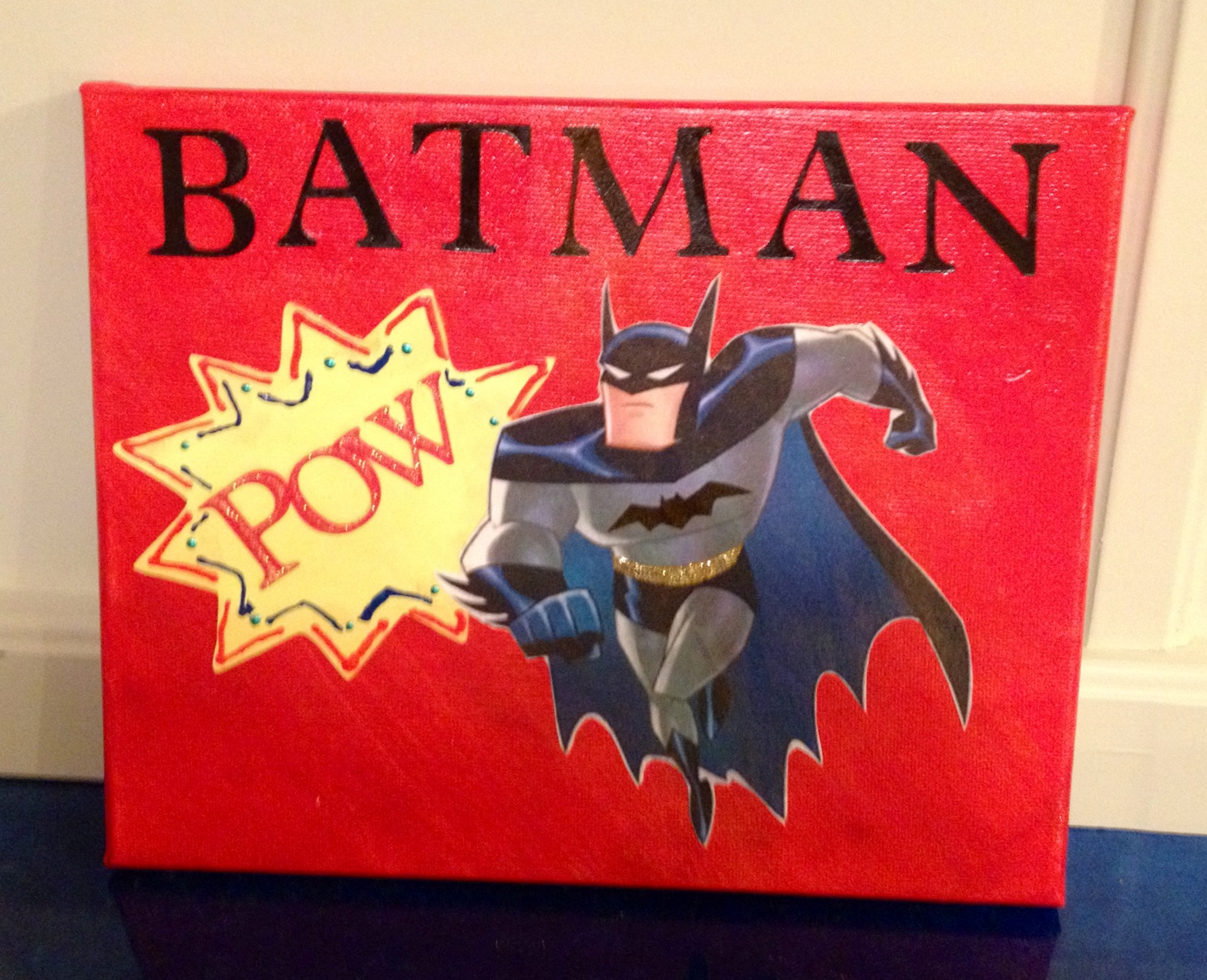 ~ Marilyn's Crafts ~: Batman Super Hero Wall Canvas