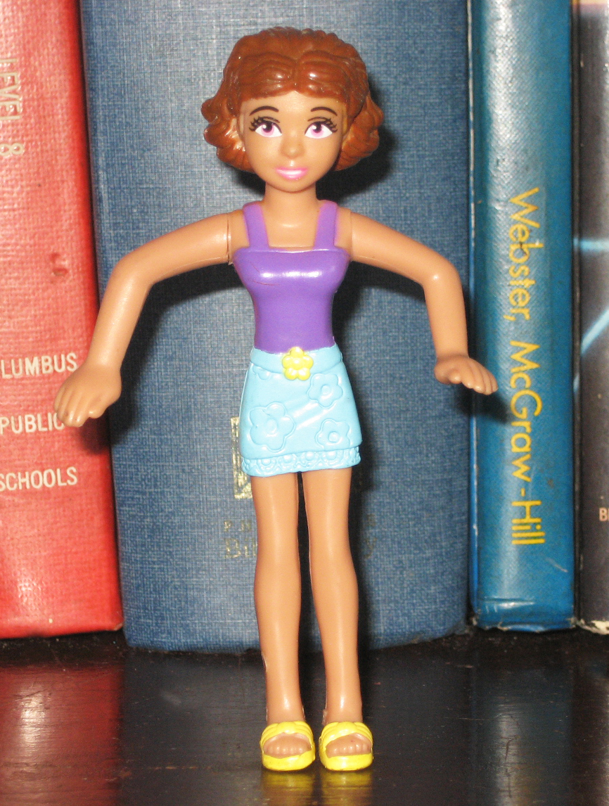Percy's Fast Food Toy Stories : Polly Pocket friend Black - McDonalds