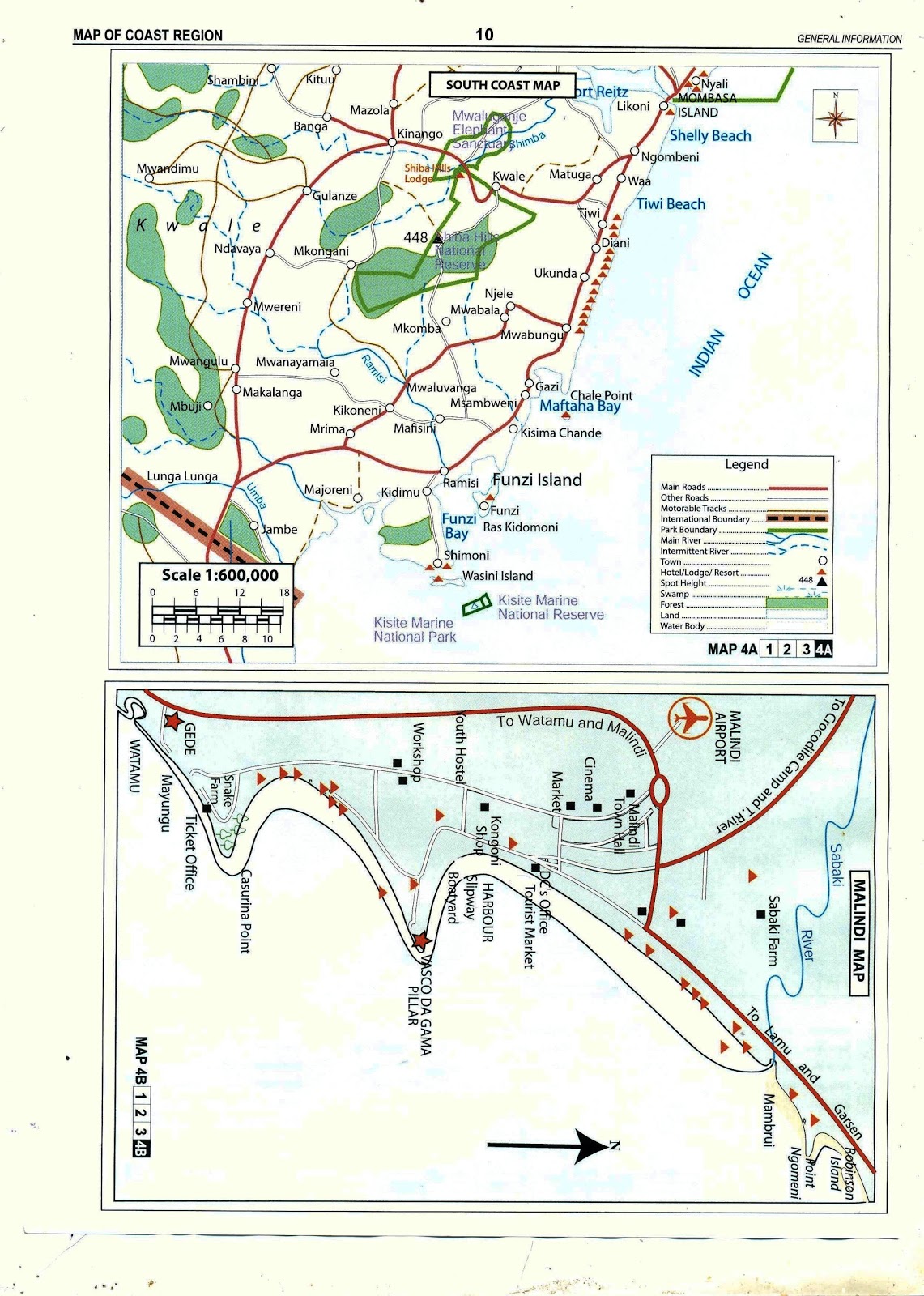 DIANI REEF BEACH RESORT & SPA: Coast Region: Maps and Information
