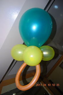 Creative Ms. Red: MY FIRST ATTEMPT OF PACIFIER BALLOONS