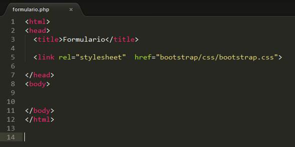 EDITORES DE CÓDIGO : CÓMO USAR BOOTSTRAP EN UN FORMULARIO