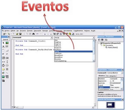 Programacion Con Sistema Gestor De Base De Datos: Eventos de Visual ...