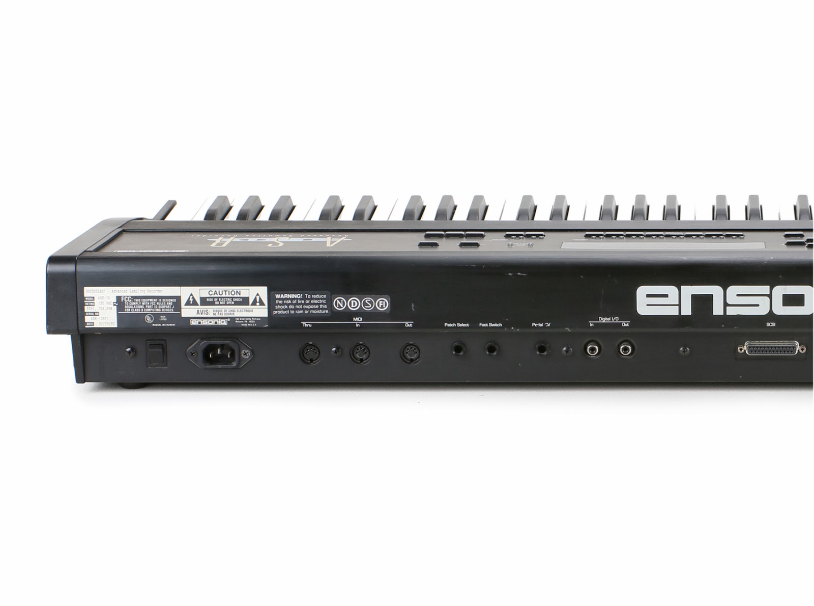 MATRIXSYNTH-B: Ensoniq ASR-10 Sampler Keyboard 8MB RAM OS 3.53 SCSI SN ...