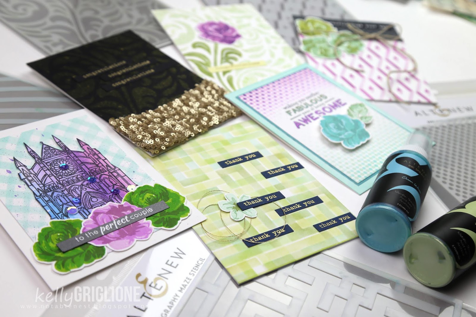 Notable Nest: Altenew July 2018 Stencil Release Blog Hop + Giveaway
