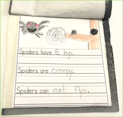 Writing Inspiration with Napkin Books | K's Classroom Kreations