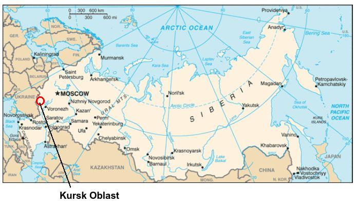 Kursk Oblast Map
