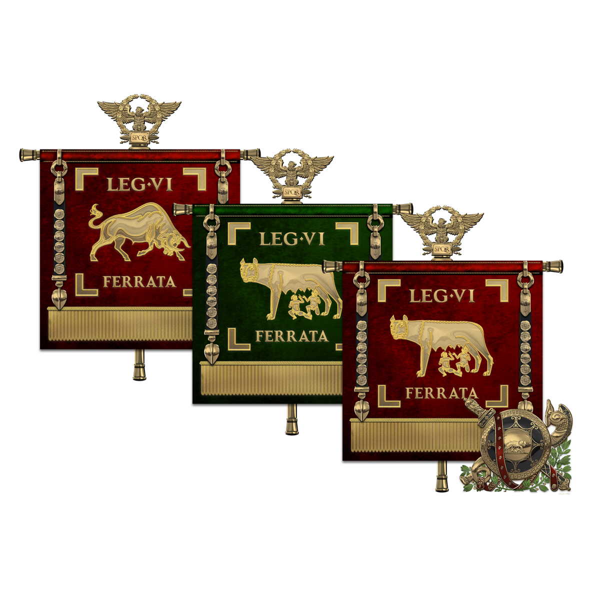 Military Insignia 3D : Heraldry of the Roman Empire - Legions of the ...