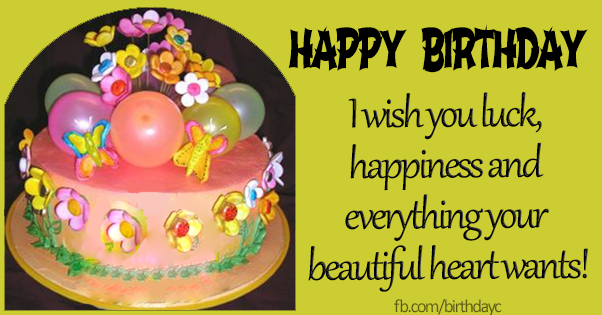 HAPPY BIRTHDAY. I wish you luck, happiness and - HBDAY.ART