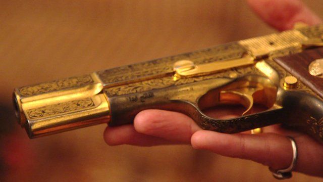 on target shooter nz: Gaddafis Golden Gun - A Browning High Power: