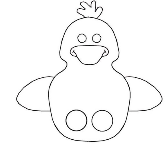 Moldes para hacer un pollito - Imagui