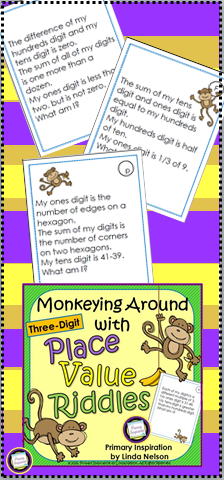 Primary Inspiration: Three Digit Place Value Freebie!
