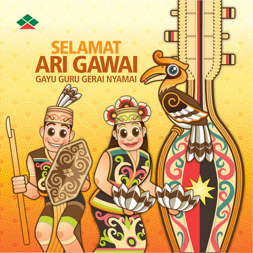 Iban Ucapan Selamat Hari Gawai Sarawakians Celebrate Gawai Dayak - Riset