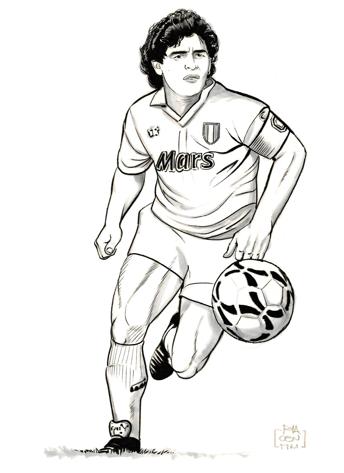 SketchBook: Fabio Piacentini - Maradona