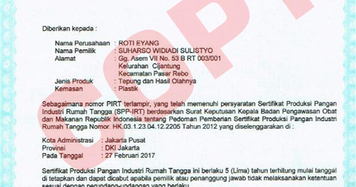 Mengurus PIRT & Sertifikat Halal